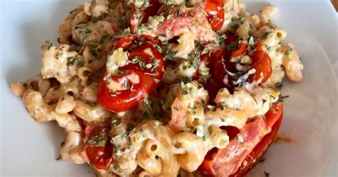 Pasta De Lentejas Rojas Con Salsa De Queso Feta Y Tomates Cherry Receta De AMC Cookpad