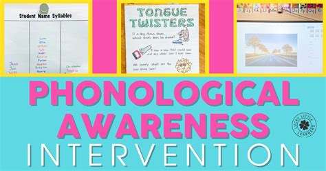 Phonological Awareness Intervention Lucky Little Learners