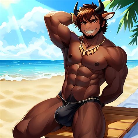 Naked Penis Abs Atlas Vos Bara Beach Bracelet Brown Eyes Brown Hair