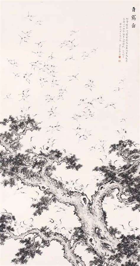 溥儒溥心畬18961963百鶴圖 長流美術館
