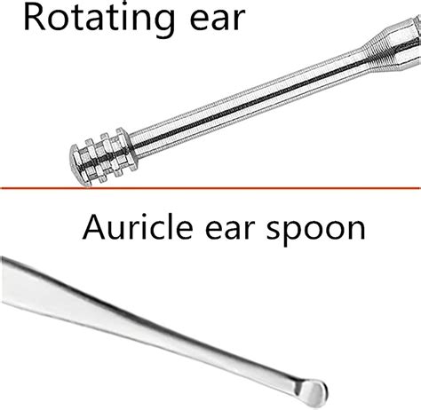 6 In 1 Spring Earwax Removal Kit With Pu Leather Case Reusable Ear