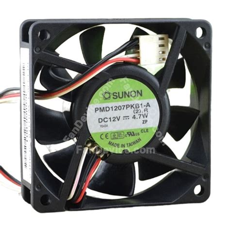Sunon PMD1207PKB1 A DC 12V 4 7W 2 Wires 3 Wires 4 Wires Axial
