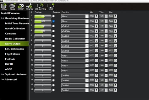 Getting Control Surfaces And Vtol Motors Spinning On Titan Dynamics