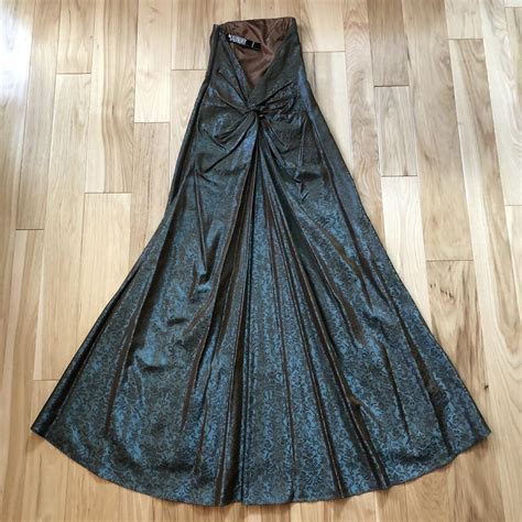Laundry By Shelli Segal Women S Blue And Brown Dress Depop