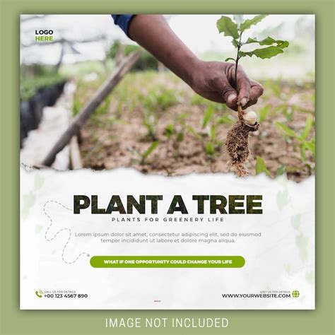 Tree Plantation Social Media Flyer Psd High Quality Free Psd Templates For Download Freepik