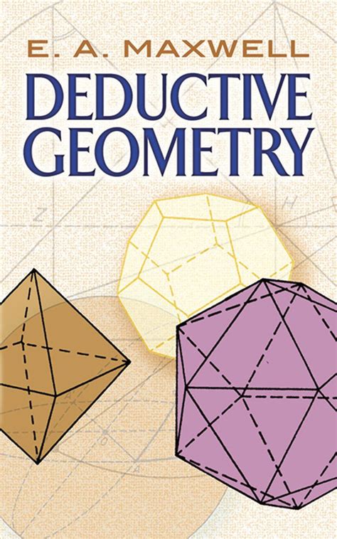 Deductive Geometry Dover Books On Mathematics
