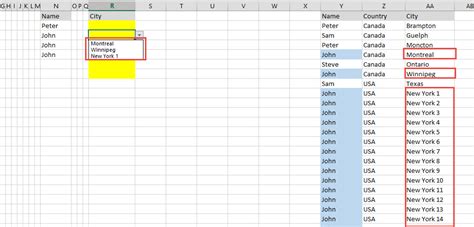 Solved Excel DropDown Menu Based On Cell Value Without A Dropdown