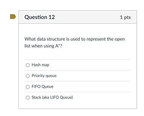 Solved Pts Question What Data Structure Is Used To Chegg