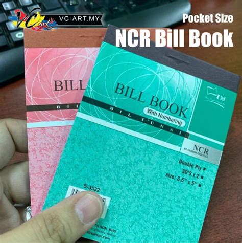 Uni Paper Mini Cash Bill Book Buku Bil Tunai NCR Bill Book 3