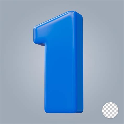 Premium Psd 3d Rendering Number 1