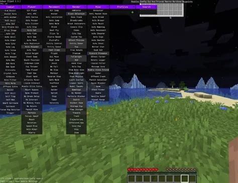 Minecraft Meteor Hack 1 14 1 17 1 Cheater Ninja