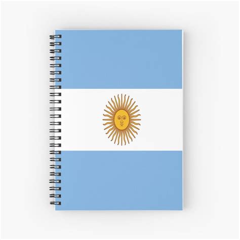 Spiral Notebook With The Flag Of Argentina