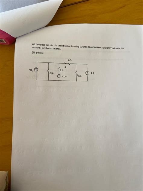 Solved Q3 Consider The Electric Circuit Below By Using