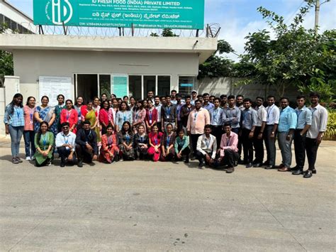 abhishek v r on linkedin industrial visit to id fresh food india pvt