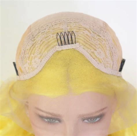 The Kylie Bright Yellow Lace Front Wig Etsy