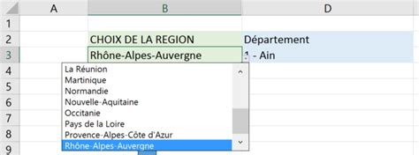 Liste Des Départements Excel Altoservices