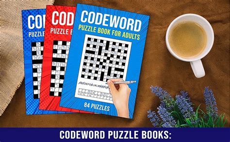 Codeword Puzzle Books For Adults Code Breaker Code Word Puzzlebook