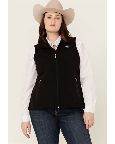 Ariat Womens Team Softshell Vest Plus Black