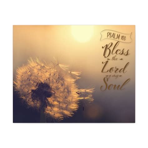 Scripture Walls Psalm 103 Bless The Lord Bible Verse Canvas Christian