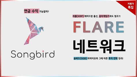 정보 리플사 주도투자 플레어네트워크와 송버드 알아보기 4가지 활용 방법으로 연금수익 알아보자 Youtube