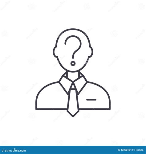 Formulation Of The Problem Line Icon Concept Formulation Of The