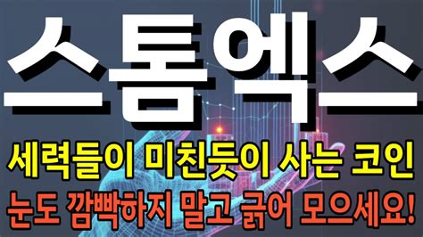 스톰엑스 스톰엑스코인 스톰엑스코인전망 스톰엑스코인분석 스톰엑스목표가 스톰엑스전망 스톰엑스대응 스톰엑스호재 스톰엑스차트 스톰엑스분석 스톰엑스코인분석