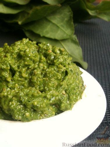 Рецепт: Соус "Весенний" из черемши на RussianFood.com