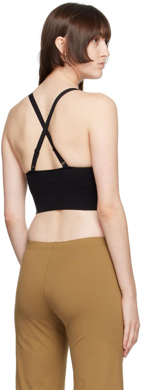 Filippa K Black Crossback Sport Bra Filippa K