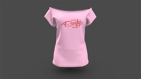 Women Chest Printed Fashion Top Buy Royalty Free 3d Model By