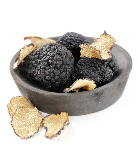 Black Truffle Mushroom Stock Image Colourbox