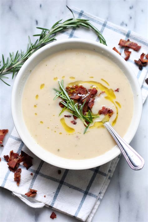 Creamy White Bean Rosemary Soup The Baker Chick