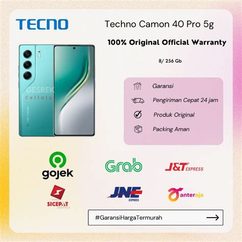 Jual Aig Tecno Camon 40 Pro 5g 8256gb Garansi Resmo Shopee Indonesia