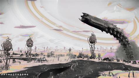 Infested White Grass Planet With Scream Filter In Eissentam Galaxy R