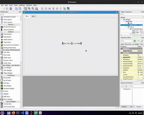 QT Designer Integration GNU Radio