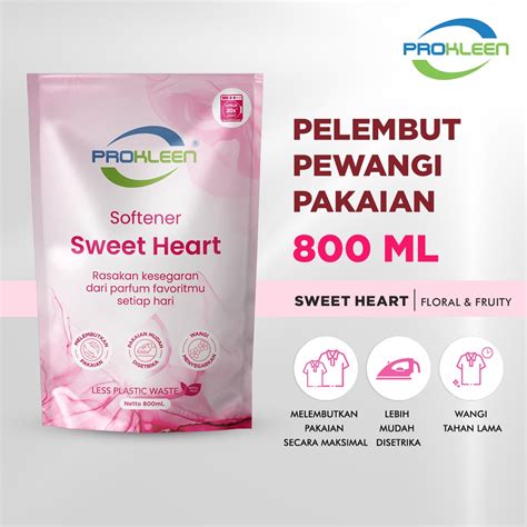 Jual PROKLEEN Softener Pelembut Dan Pewangi Pakaian 800mL REFILL Shopee Indonesia