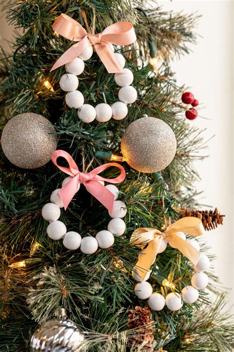 Wooden Bead Christmas Ornament Made To Be A Momma