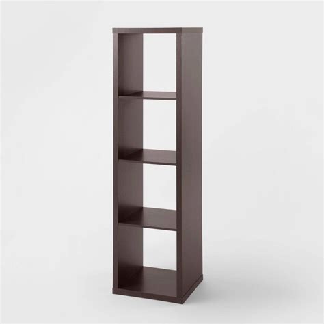 4 Cube Vertical Organizer Espresso Brightroom™ Decorative Bookshelf