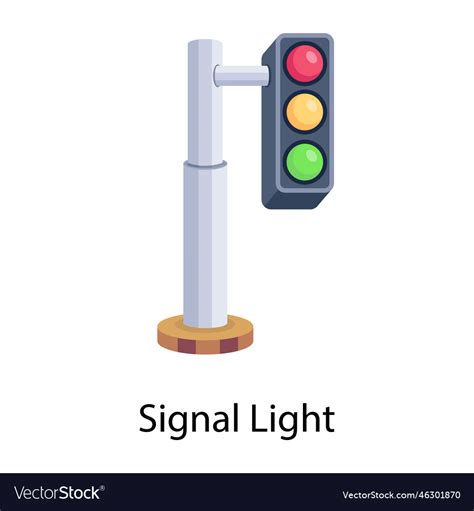 Signal Light Royalty Free Vector Image Vectorstock