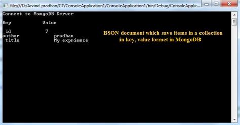 Save BSON Document In MongoDB Using C Driver