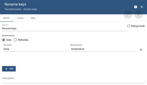 Develop New Rulenode Rename Keys · Issue 7015 · Thingsboard