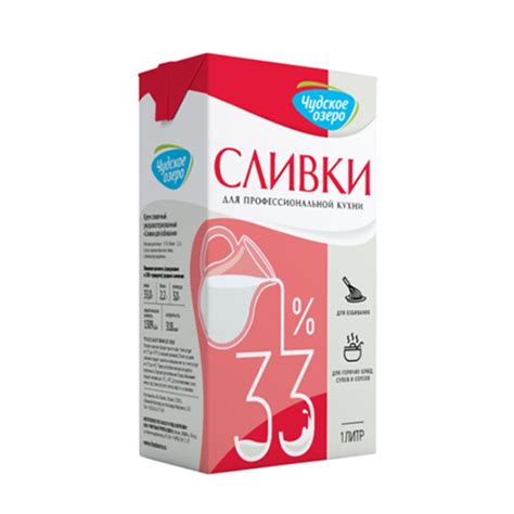 Купить молочные сливки “Чудское озеро” 33% 1 литр в Юго-Западный ...