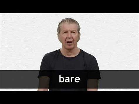 BARE Definition Translations Collins English Dictionary
