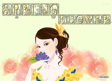 쁘띠파우더 Spring Flower 플래시게임 와플래시 게임 아카이브