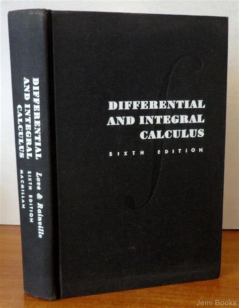 Differential And Integral Calculus Th Edition By Clyde Love Goodreads