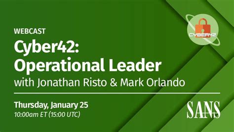 Sans Security Leadership On Linkedin Cyber42 Cybersecurityleadership