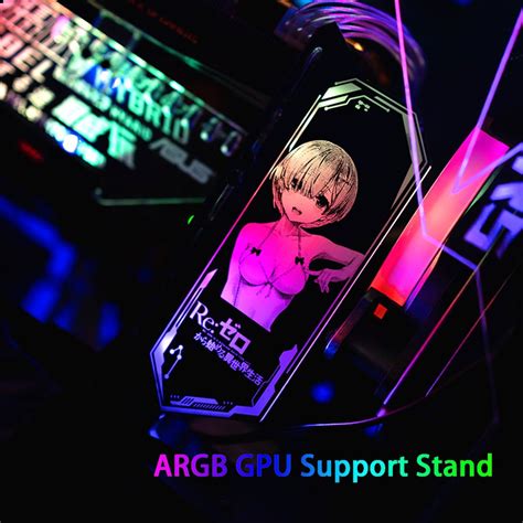 Customized Argb Standing Gpu Holder Support V Pin Sync Graphics Card Holder Support Etsy