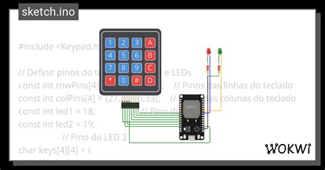 Questão 1 Prática de Progressão Etapa 2 Wokwi ESP32 STM32 Arduino