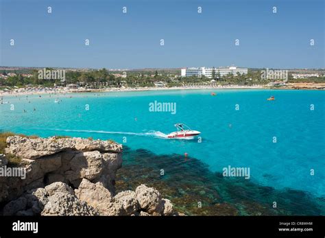 Water Sports On Nissi Beach Ayia Napa Southern Cyprus Cyprus Stock