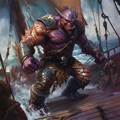Fantasy Illustration Of A Fantasy Knight In Armor Riding On A Ship
