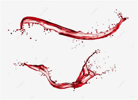 Red Juice Splash Vector Hd Images Red Wine Or Juice Isolated Liquid